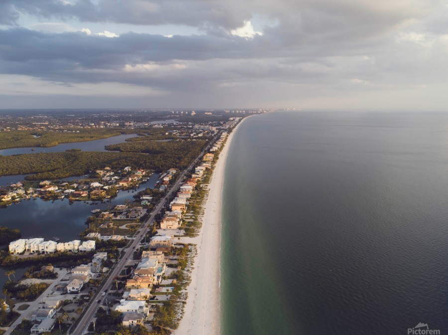 Birds Eye View of Coastline by Azlan Wall Art