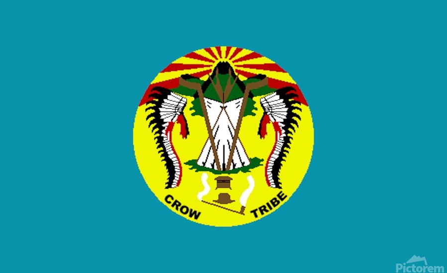 Crow Tribe Flag by Fun With Flags Wall Art