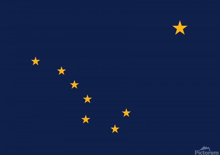 Alaska State Flag by Fun With Flags Wall Art