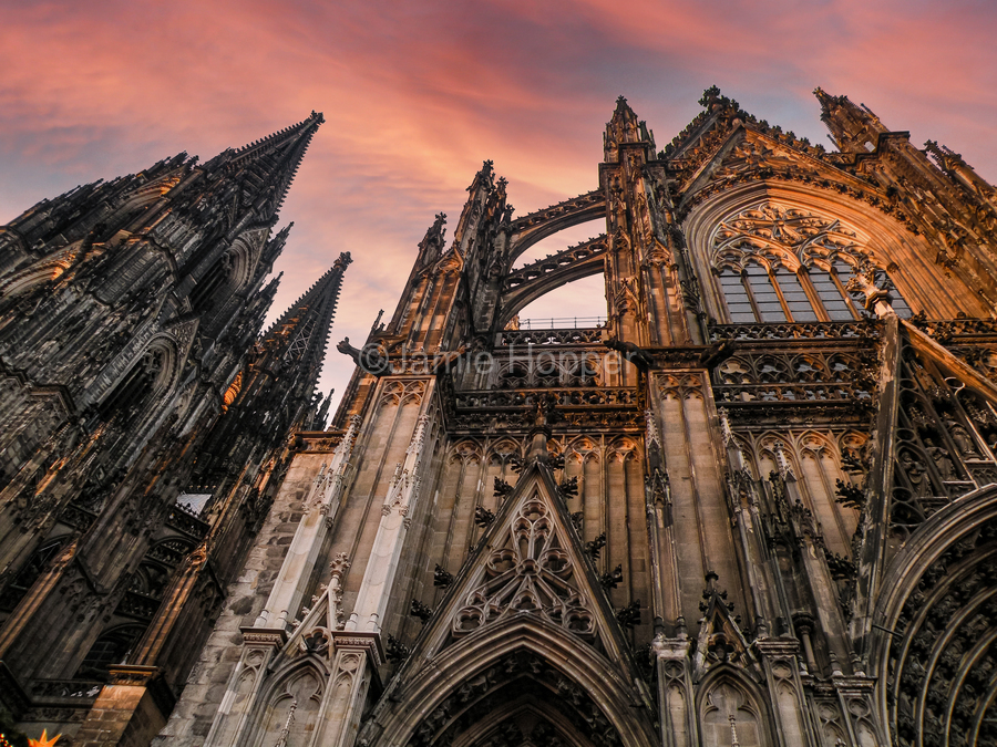 Cologne Cathedral at Sunset by Jamie Hopper Wall Art