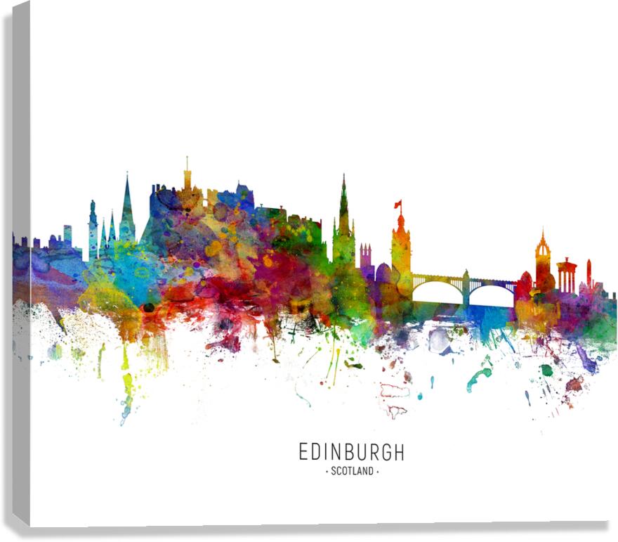 Edinburgh Scotland Skyline by Michael Tompsett Wall Art