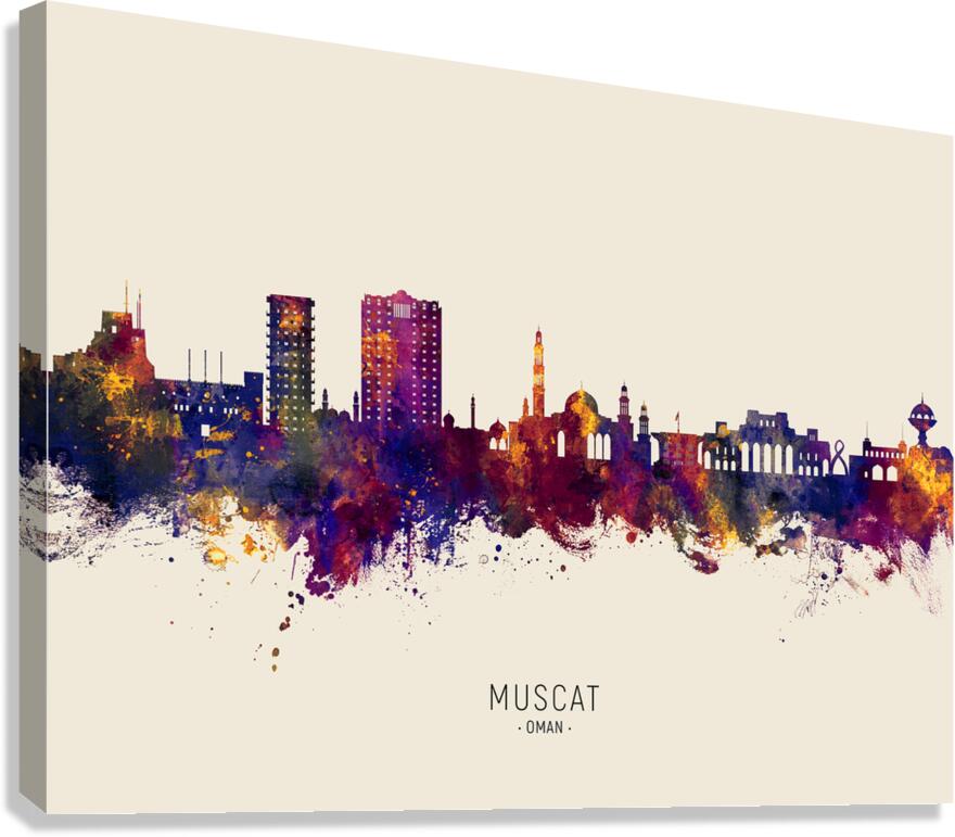 Muscat Oman Skyline by Michael Tompsett Wall Art