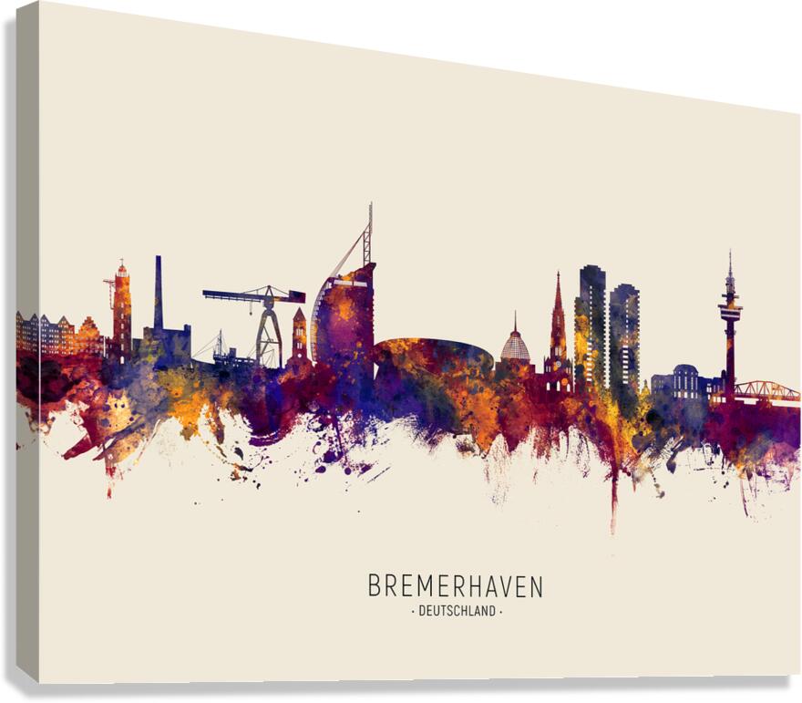 Bremerhaven Germany Skyline by Michael Tompsett Wall Art