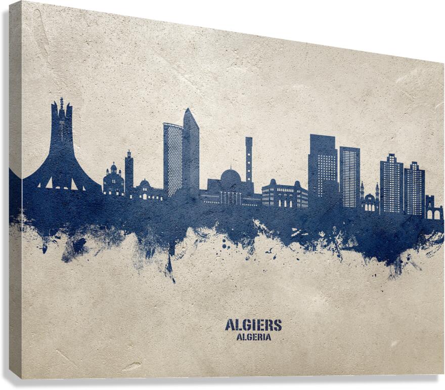 Algiers Algeria Skyline by Michael Tompsett Wall Art