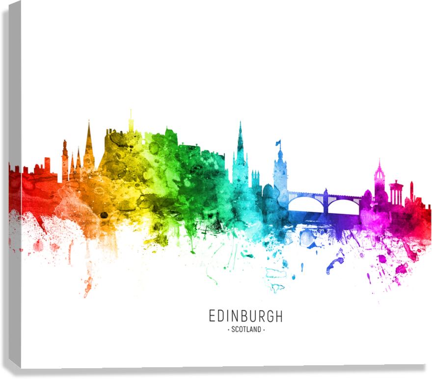 Edinburgh Scotland Skyline by Michael Tompsett Wall Art