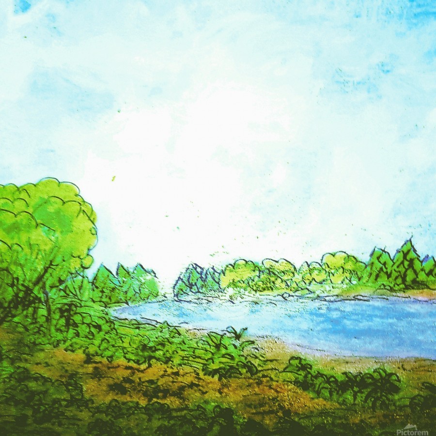 River View by djjf Wall Art