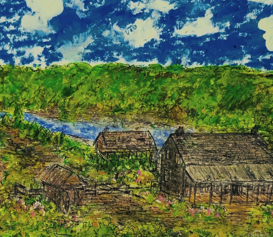 The Old Homestead by djjf Wall Art