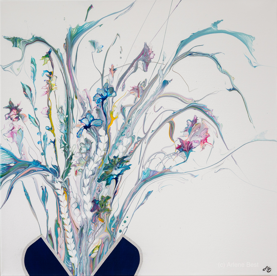 Blue Deco by Arlene Best Wall Art