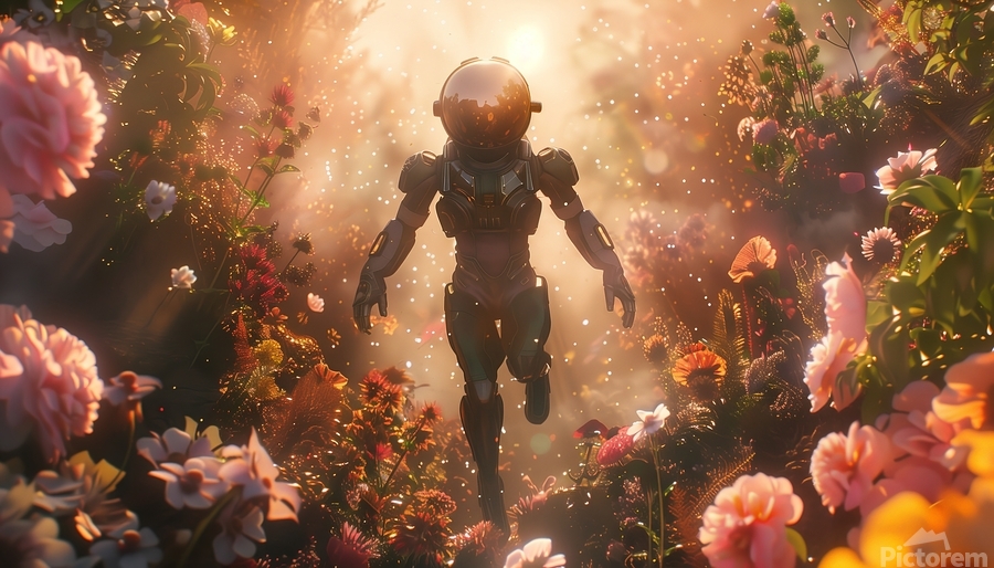 Cosmic Bloom by Amigos Flipado Wall Art