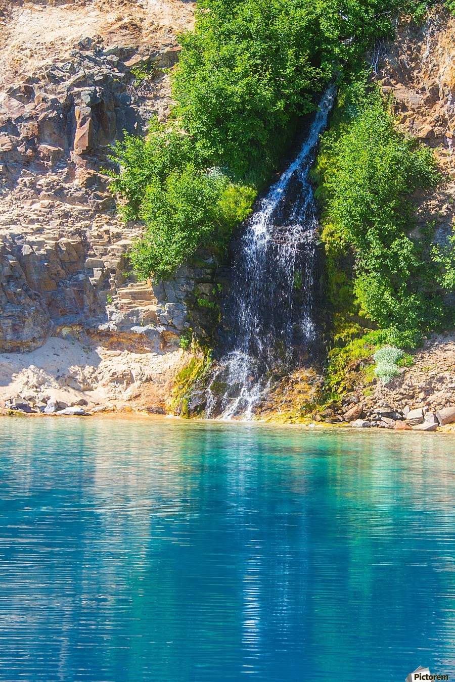 Crater Lake Waterfall by John Foster Wall Art