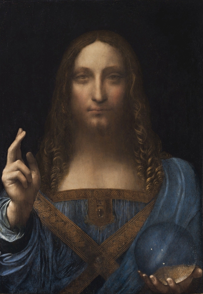 Leonardo da Vinci 1500 Salvator Mundi by TOPARTGALLERY Wall Art