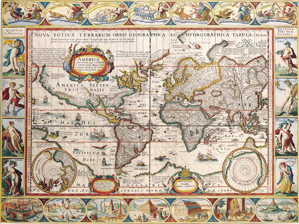 Old Map 79 by TOPARTGALLERY Wall Art
