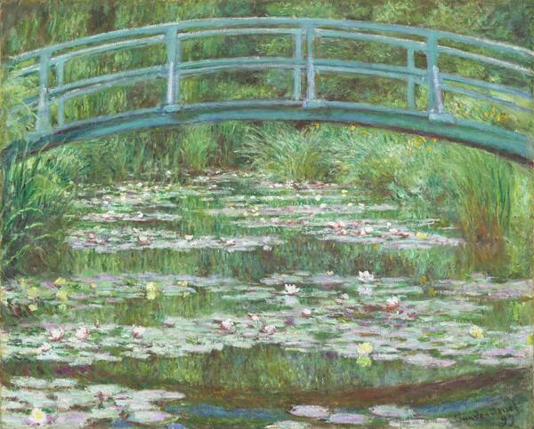 The Japanese Footbridge 1899 Claude Monet by TOPARTGALLERY Wall Art