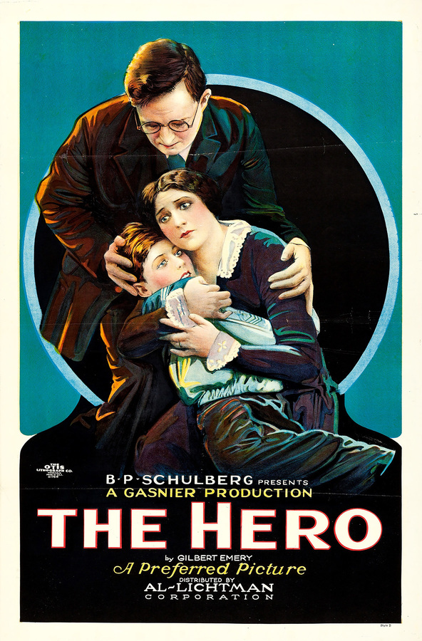 Cinema Poster 1920s The Hero 1923 poster by TOPARTGALLERY Wall Art