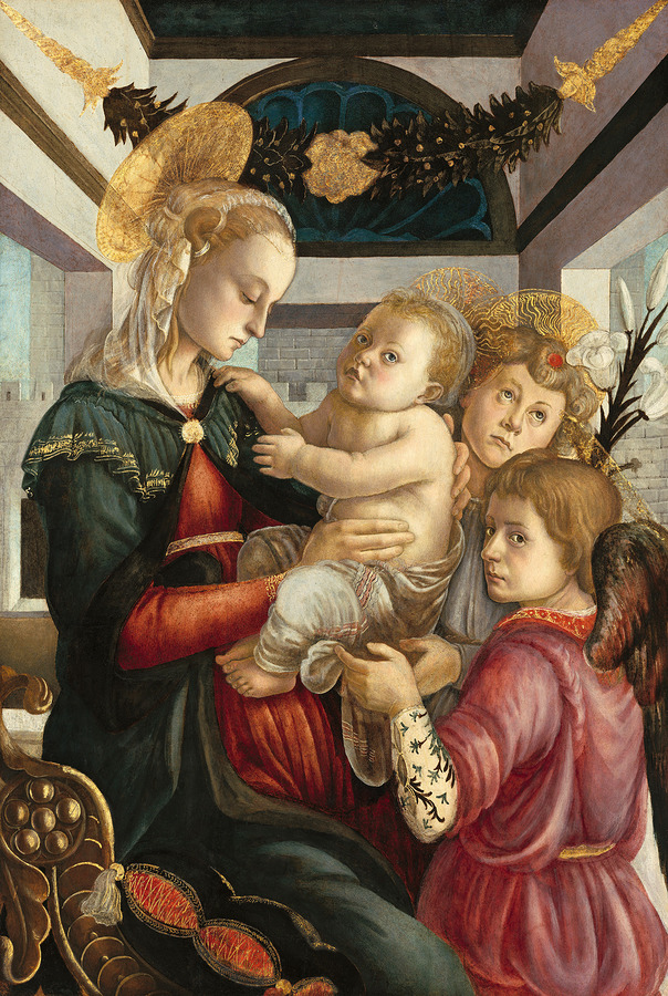 Sandro Botticelli 1445 1510 Madonna and Child with Angels 1470 by ...