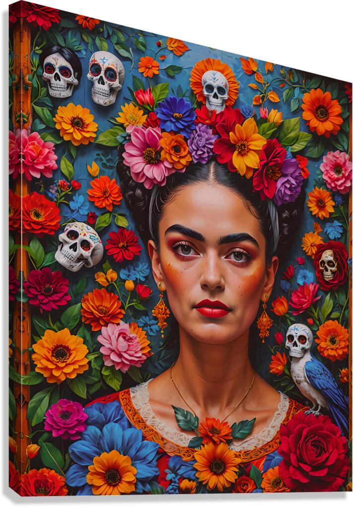 AI art Mexican Folk Art the legacy of Frida Kahlo 2 by TOPARTGALLERY ...