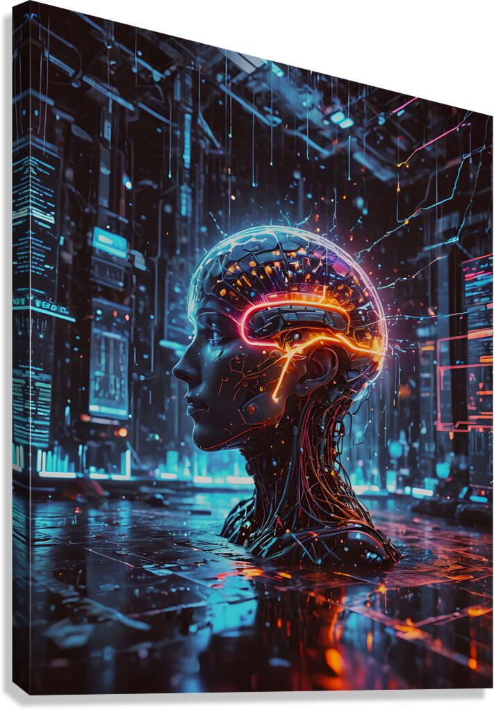 AI Art Abstract Art Thinking Artificial Intelligence 1 by TOPARTGALLERY ...