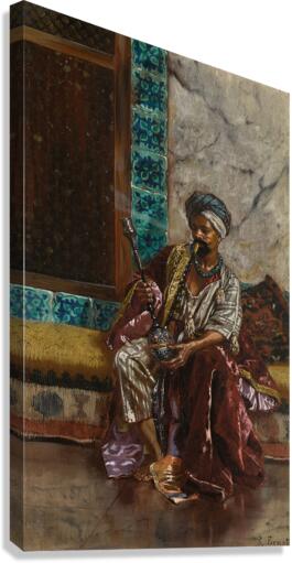 Rudolf Ernst 1854 1932 The Nargilah Smoker by TOPARTGALLERY Wall Art