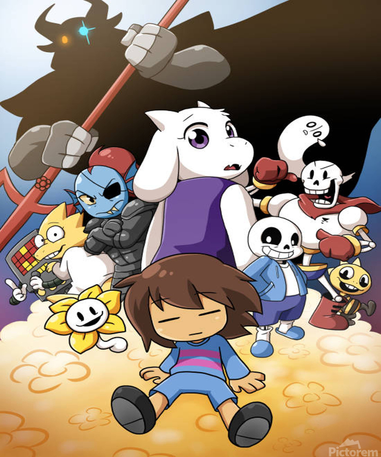 Undertale by JanJBaecker Wall Art