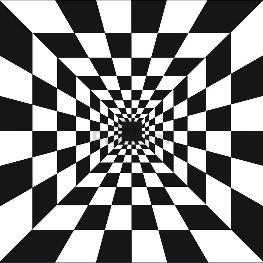 square tunnel by wall images Wall Art