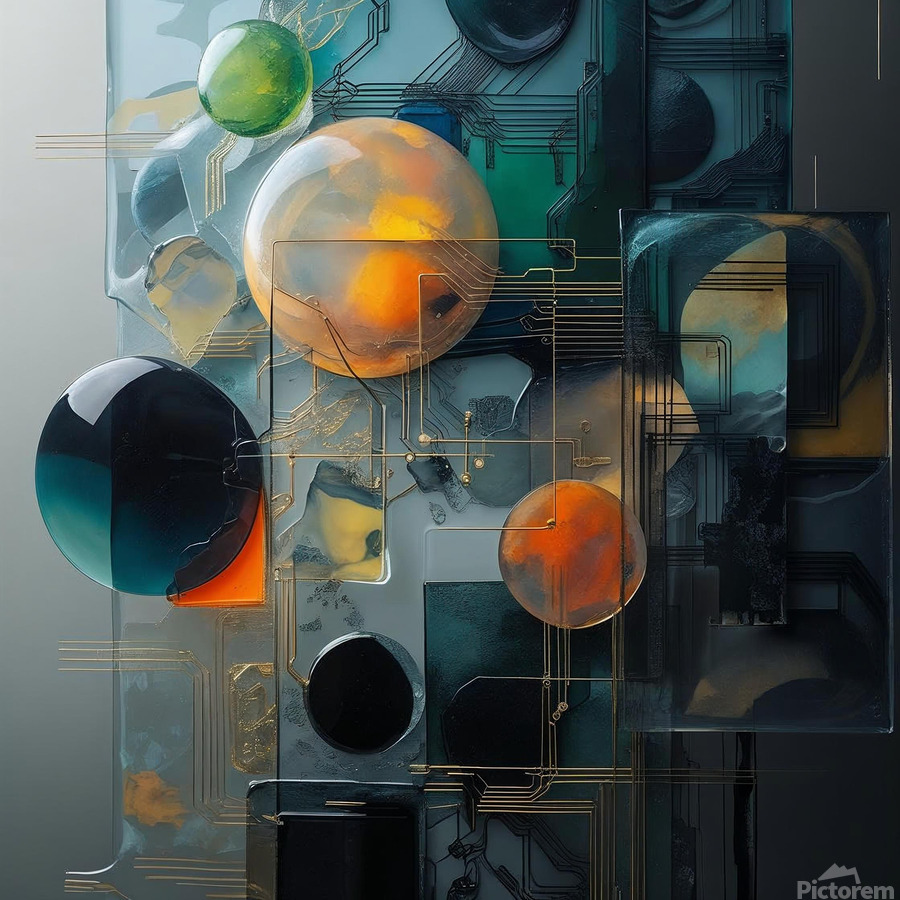 Modern Abstract Ai Generated 2 by Ideation Gallery Wall Art