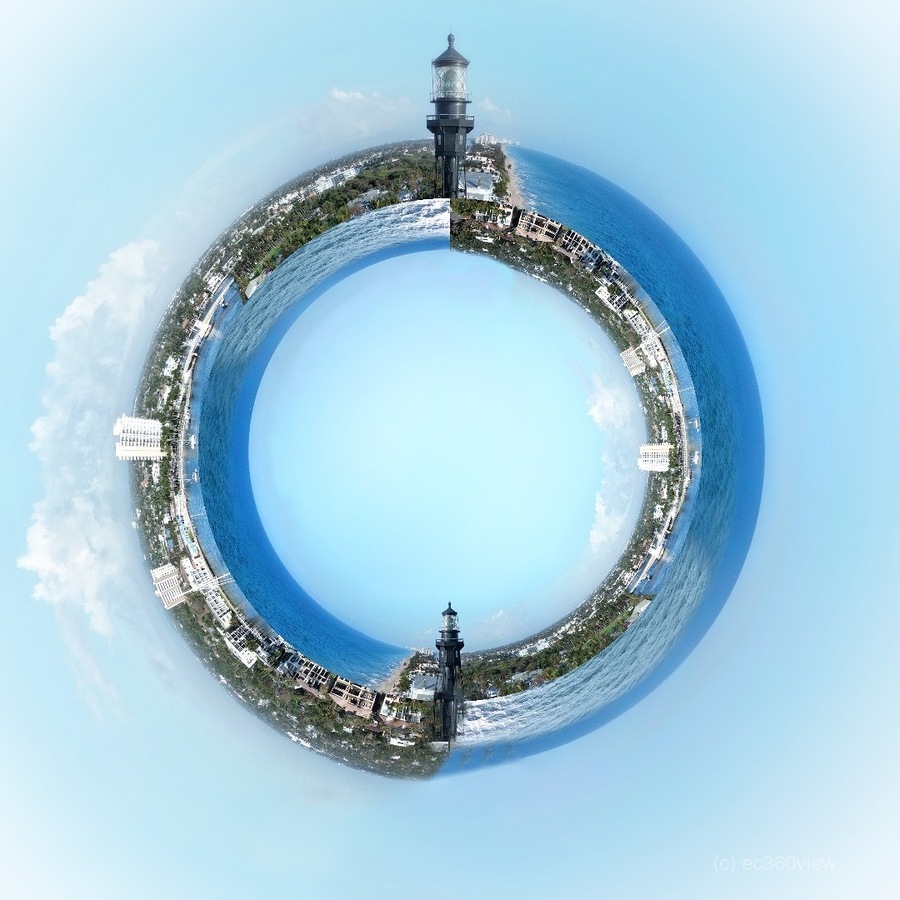 337 Inside Out Lighthouse by ec360view Wall Art