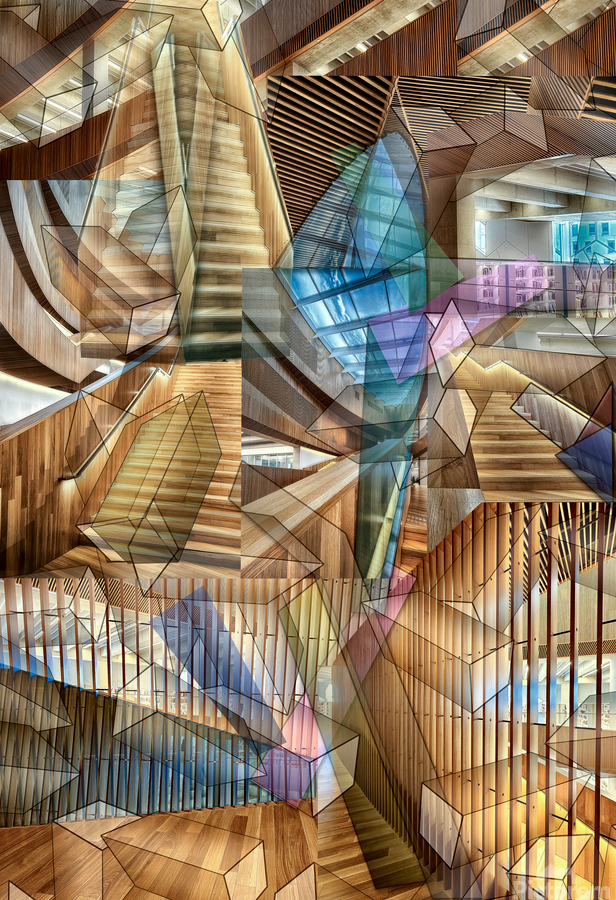 Calgary Public Library by Byron Robb Wall Art