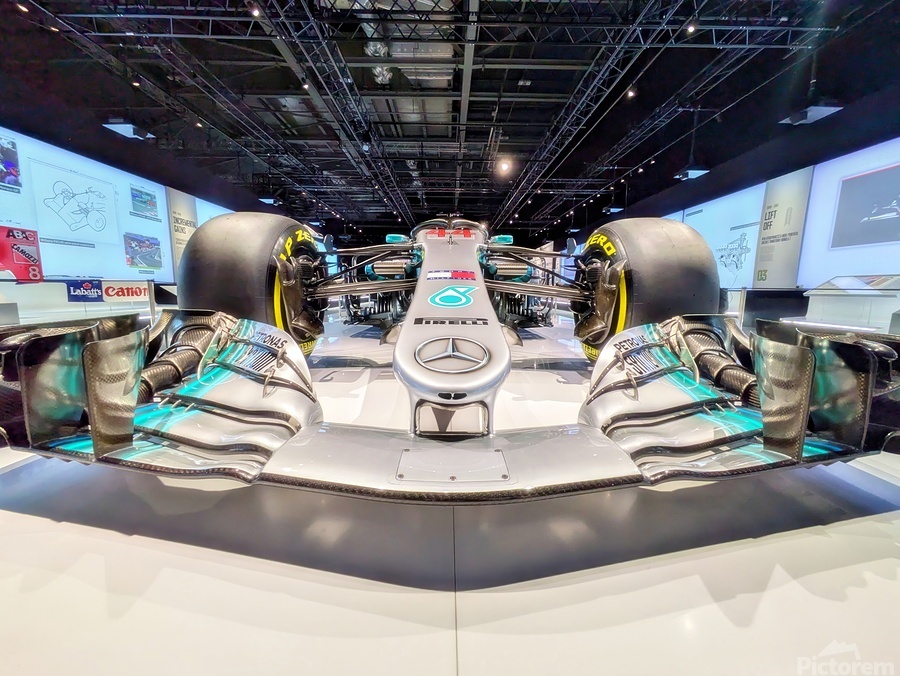 Mercedes Formula One racing car by Antony Robinson Wall Art