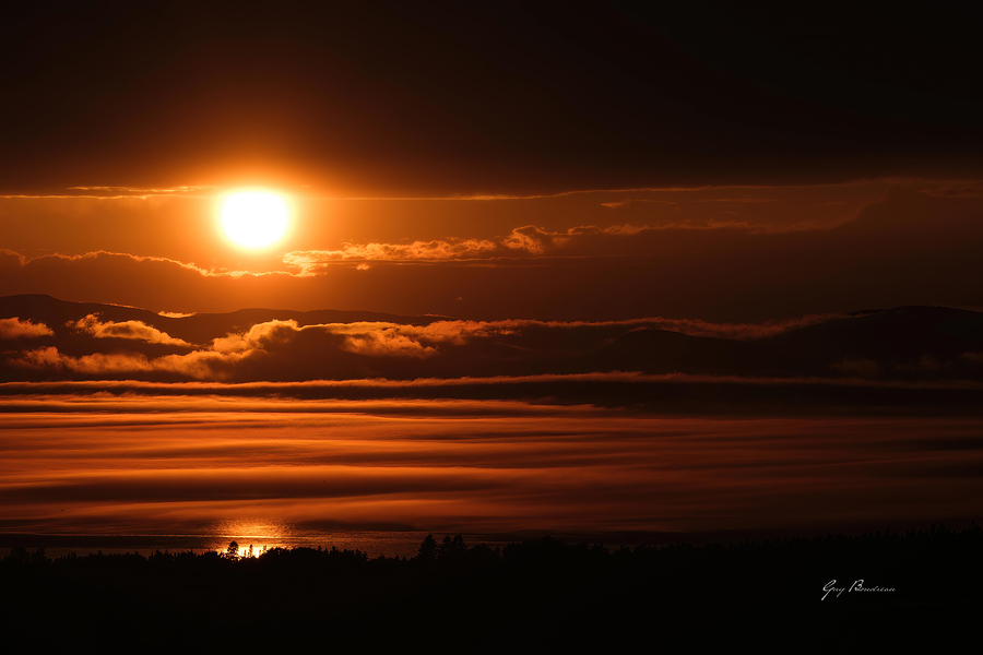Mer de feu by Guy Boudreau Wall Art