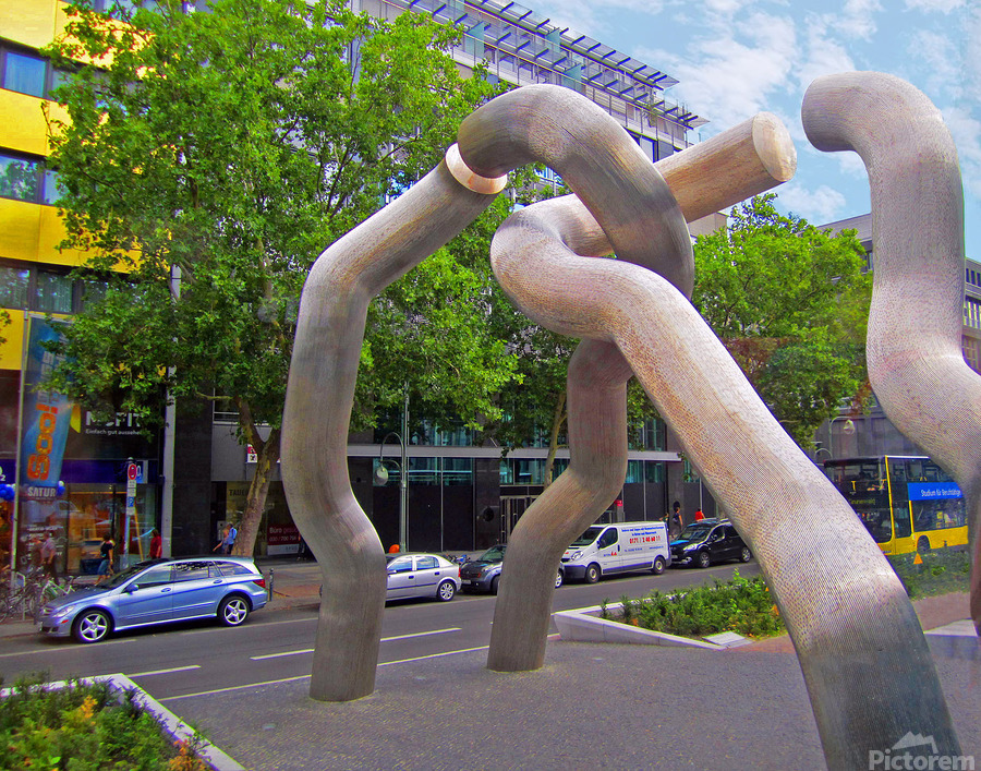 Broken Chain Statue in Berlin Germany by Gods Eye Candy Wall Art