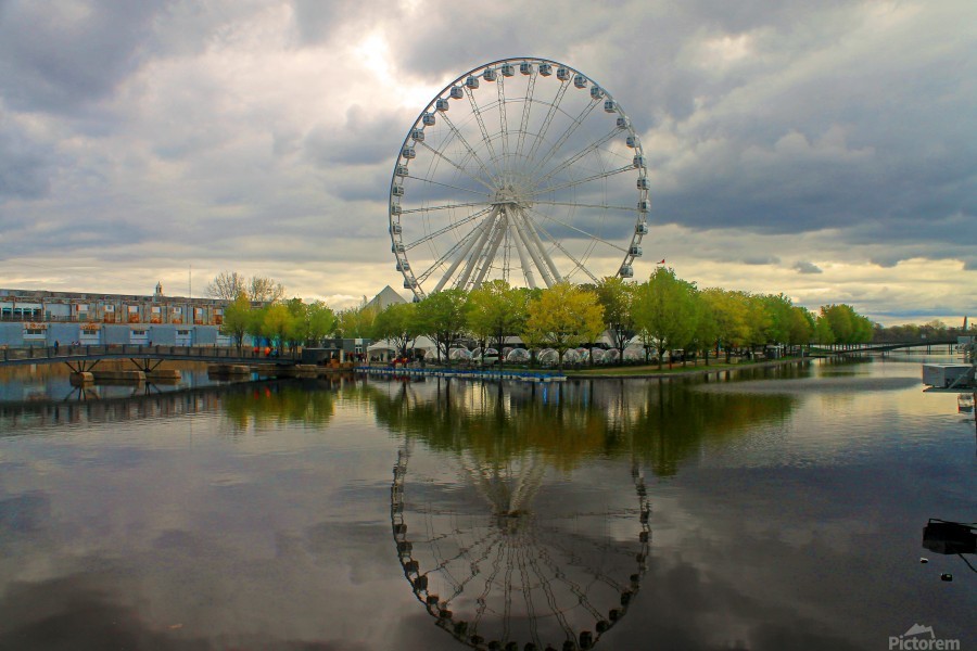 La Grande Roue de Montreal by Gods Eye Candy Wall Art
