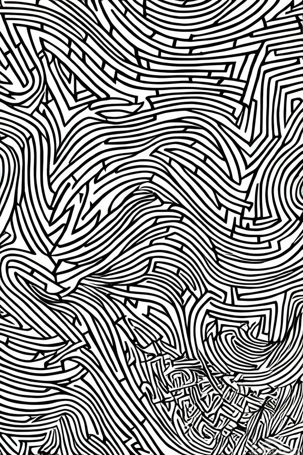 Maze Lines 15 by Layne Mcdonald Wall Art