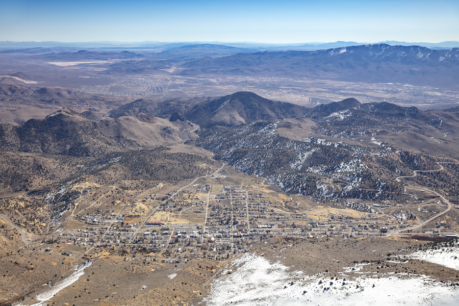 Virginia City View and Hills by Evan Petty Photography Wall Art