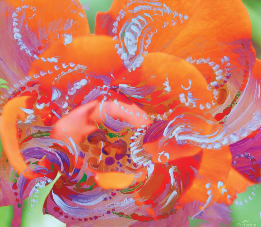 floral swirling by BBS Art Wall Art