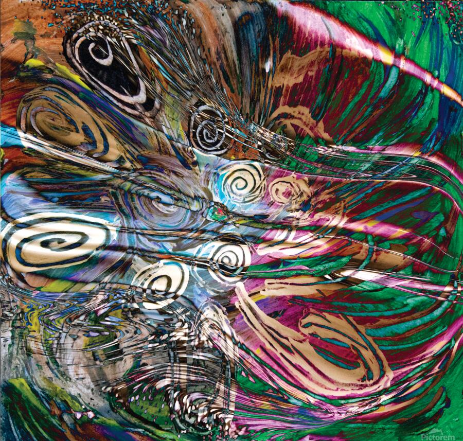 fluid energetic flow by BBS Art Wall Art
