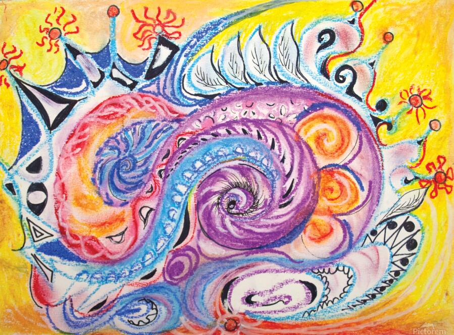 roundish abstract shapes by BBS Art Wall Art