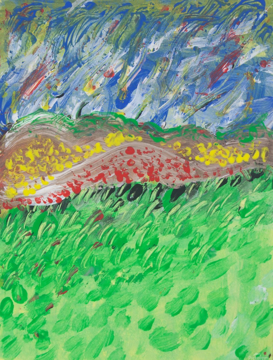 windy landscape by BBS Art Wall Art