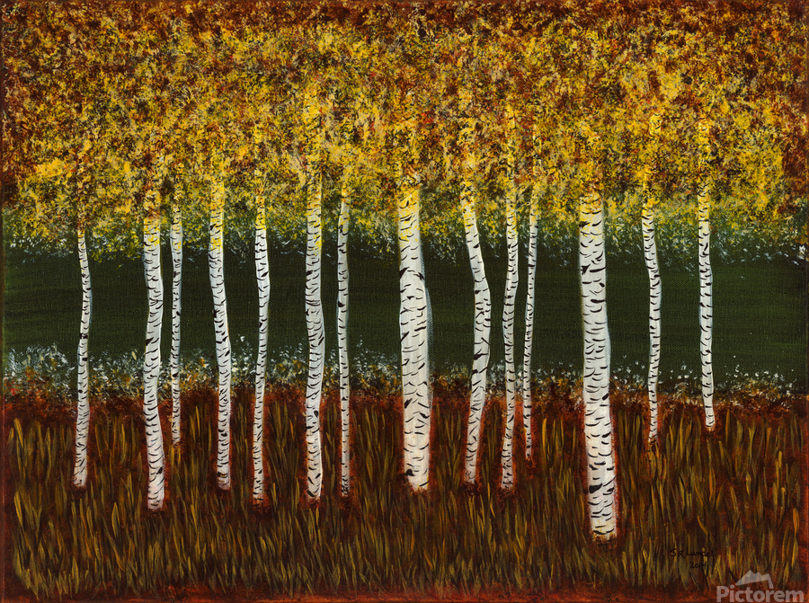 Birch Trees by Susan Rook Lundell Wall Art