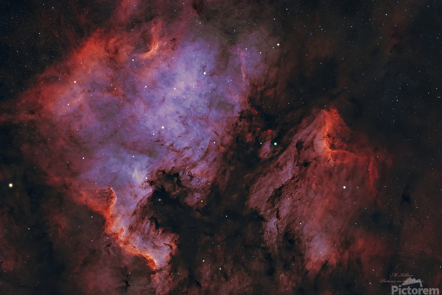 North American and Pelican Nebulae by Mark Killion Wall Art