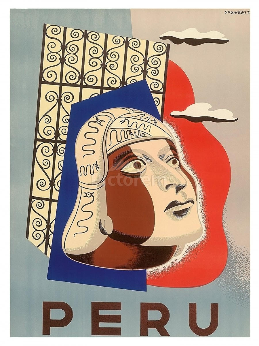 Peru Ancient Art by vintagesupreme Wall Art