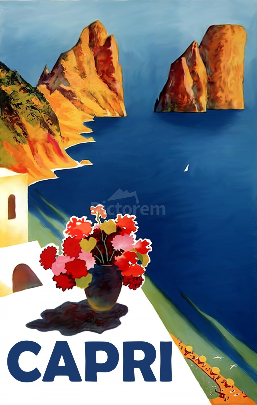 Capri by vintagesupreme Wall Art