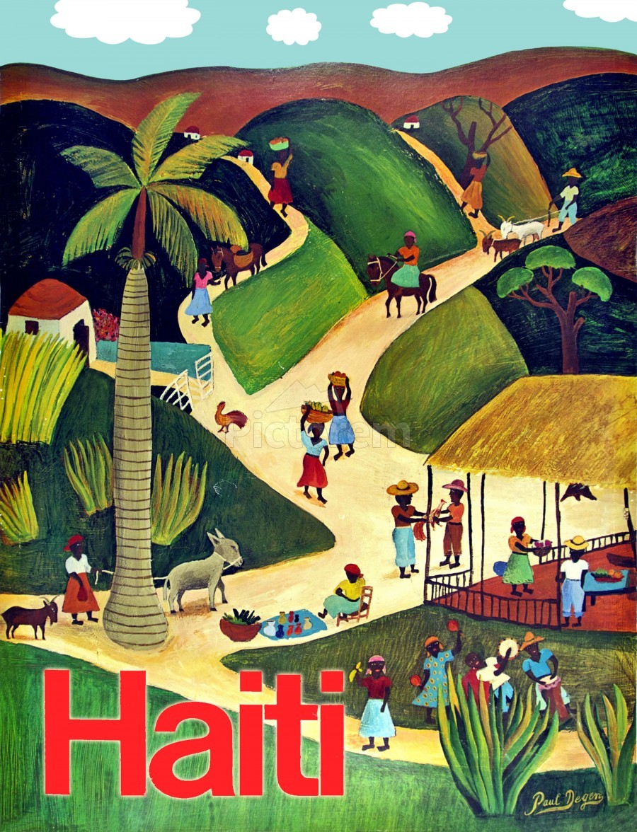 Haiti Village by vintagesupreme Wall Art