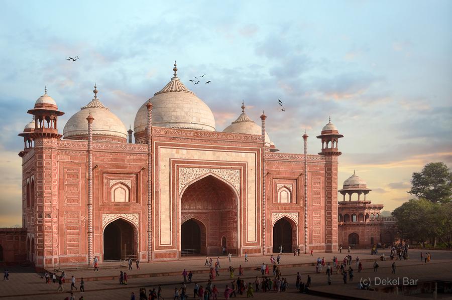 Taj Mahal side building by Dekel Bar Wall Art