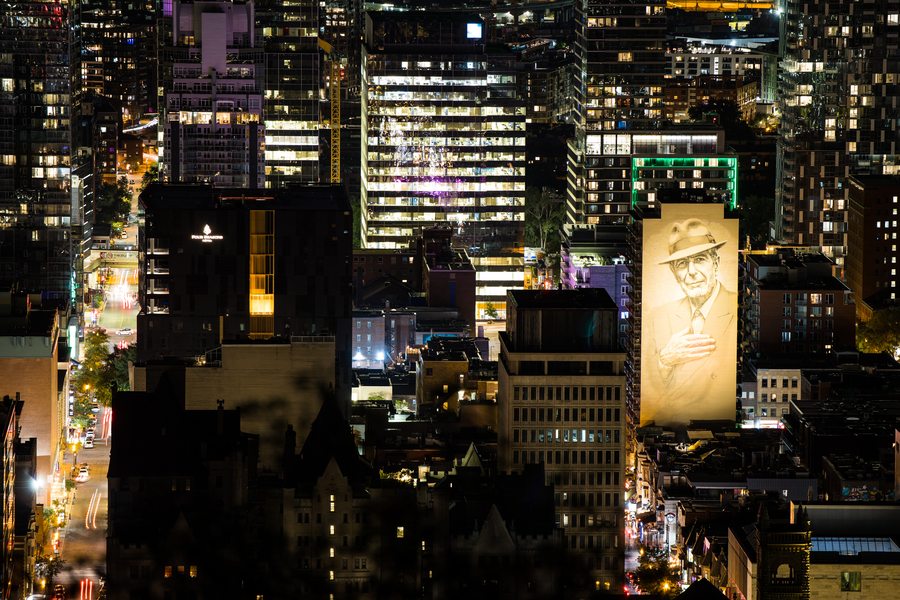 Montreal La Nuit | Leonard by Jonathan Boucher Syrie Wall Art
