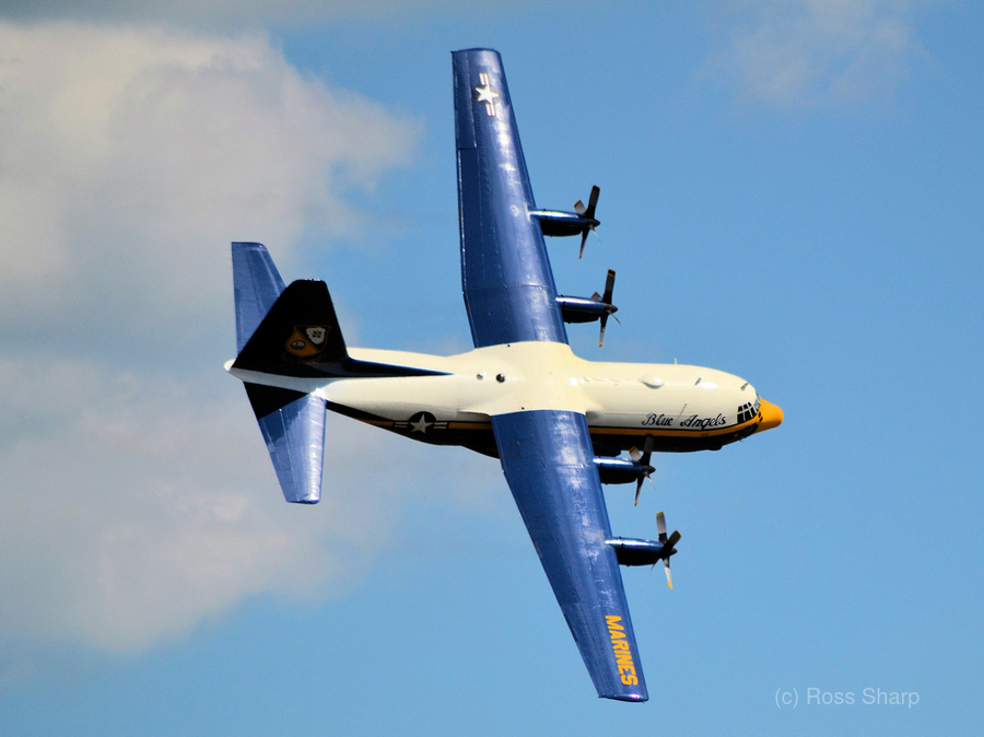 Blue Angels C-130 Fat Albert by Ross Sharp Wall Art