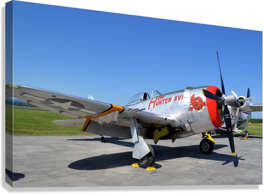 P-47D Hun Hunter XVI nose by Ross Sharp Wall Art