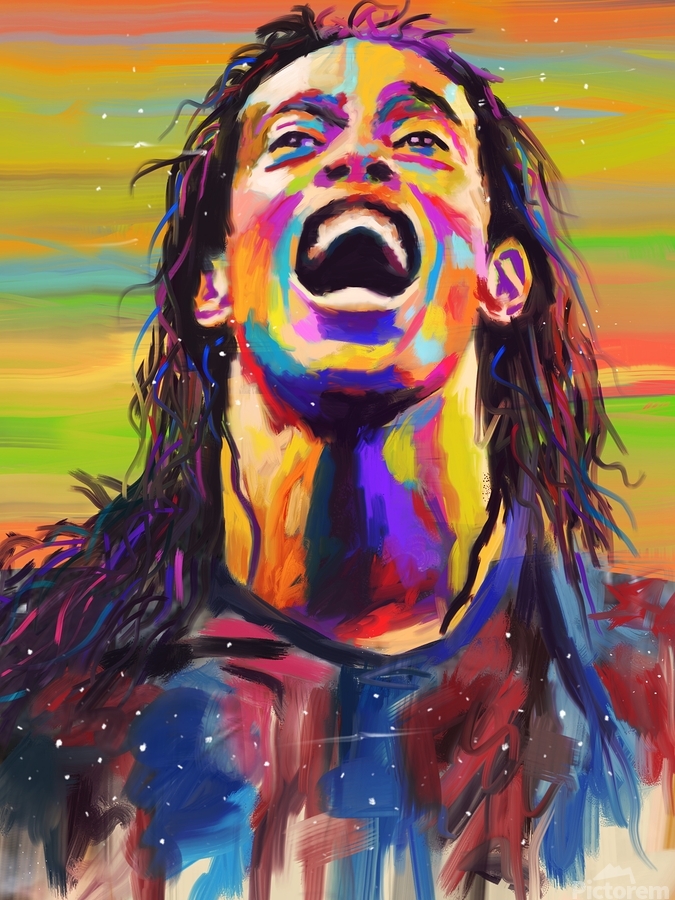 Ronaldinho art by Hantamrata Wall Art