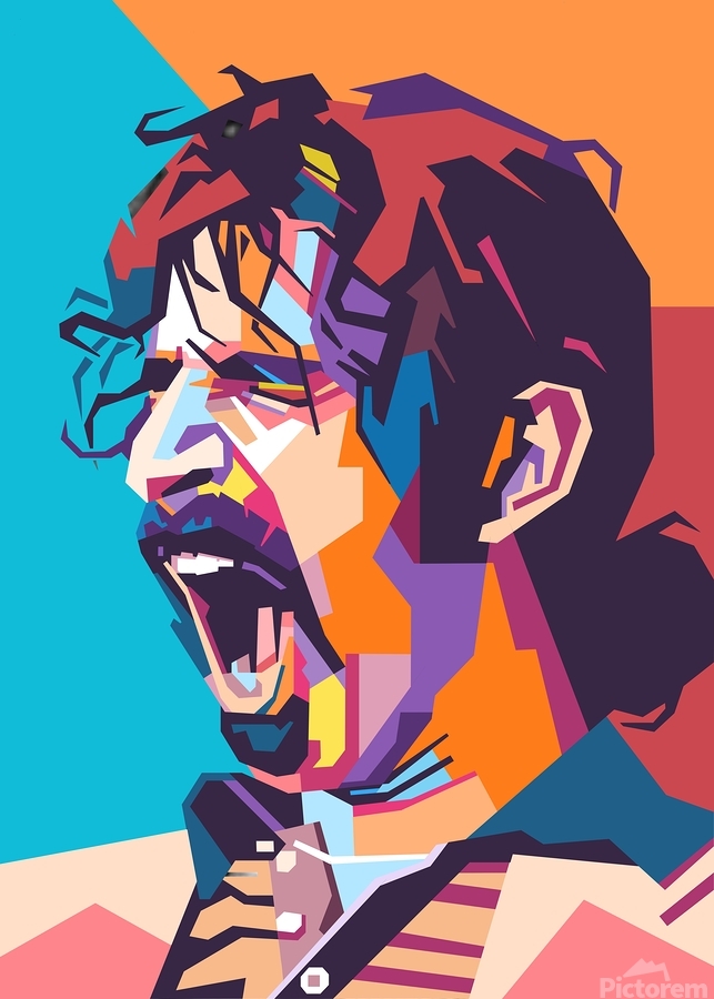 Frank Zappa art by Hantamrata Wall Art
