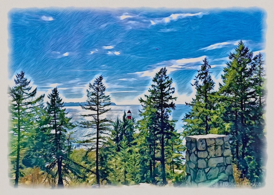 Britannia Beach Lighthouse by Tropical Freeze Wall Art