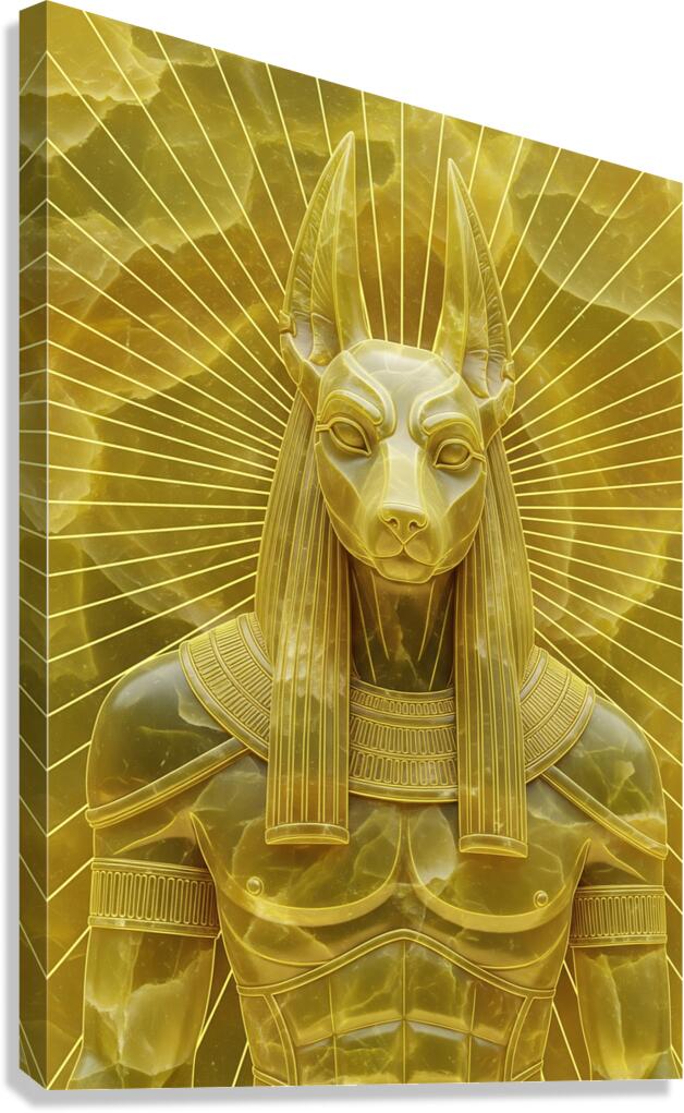 Anubis: The Gilded Soul Guide by Sumer Paintings Wall Art